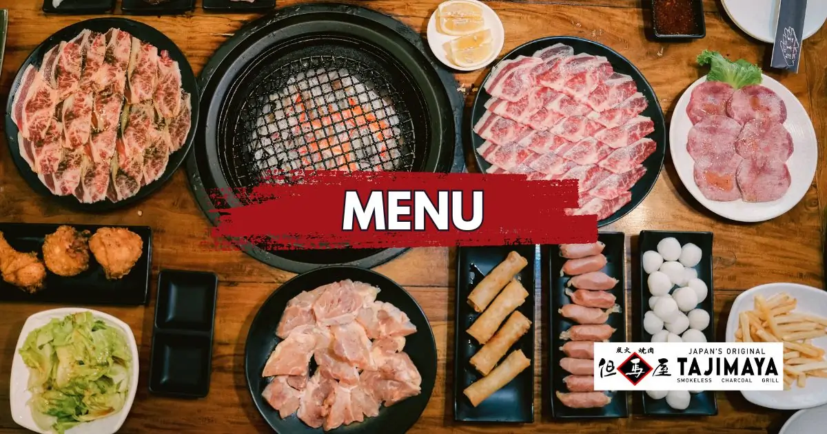 Our Menu – The Original Tajimaya